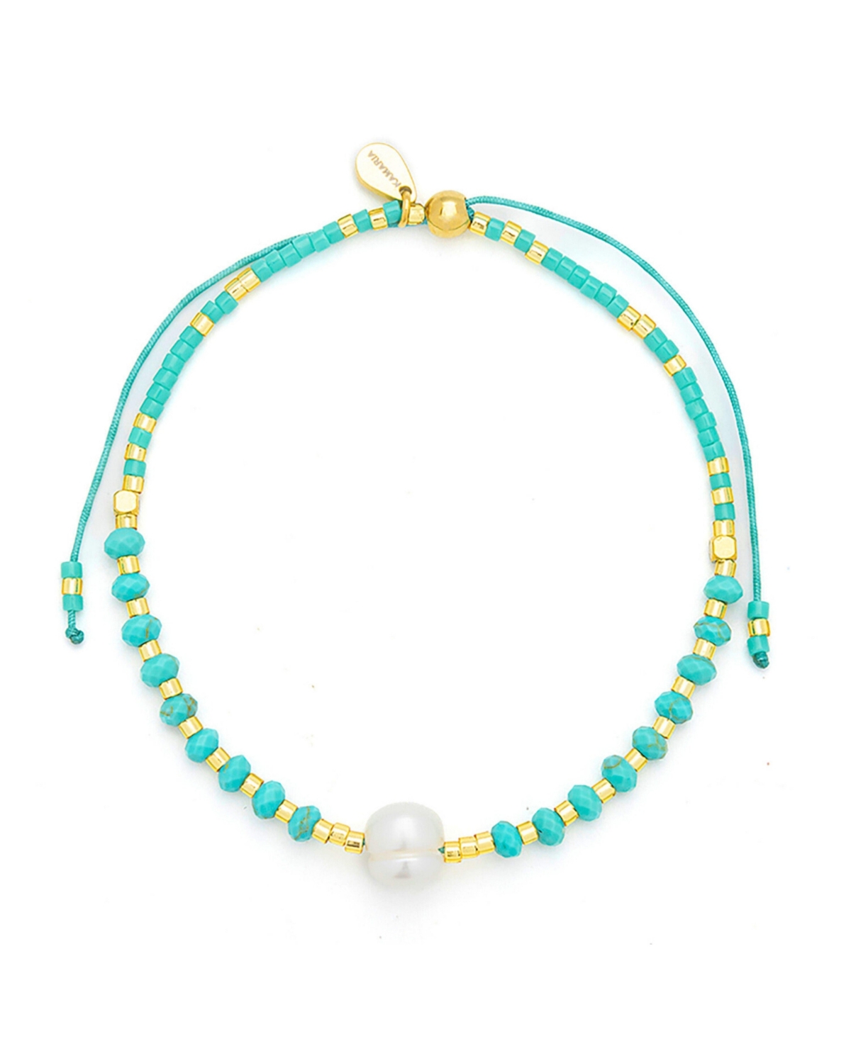Click here for Lumira Mini Pearl Gemstone Adjustable Bracelet - T... prices