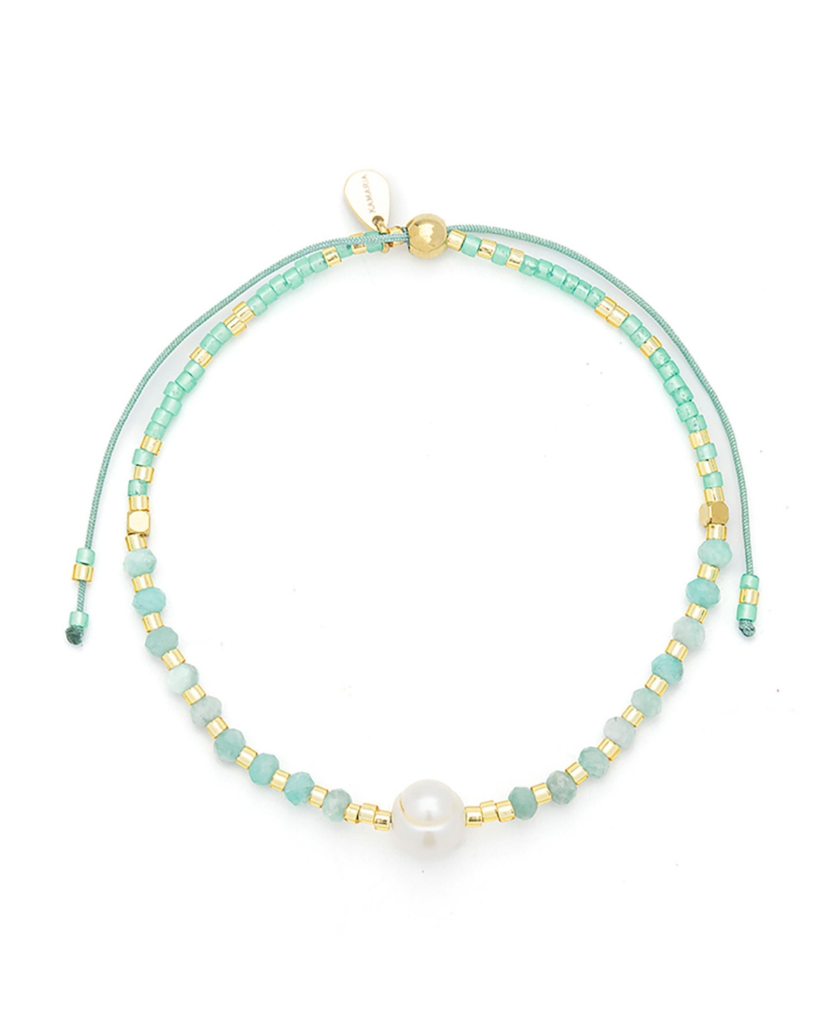 Click here for Lumira Mini Pearl Gemstone Adjustable Bracelet - A... prices