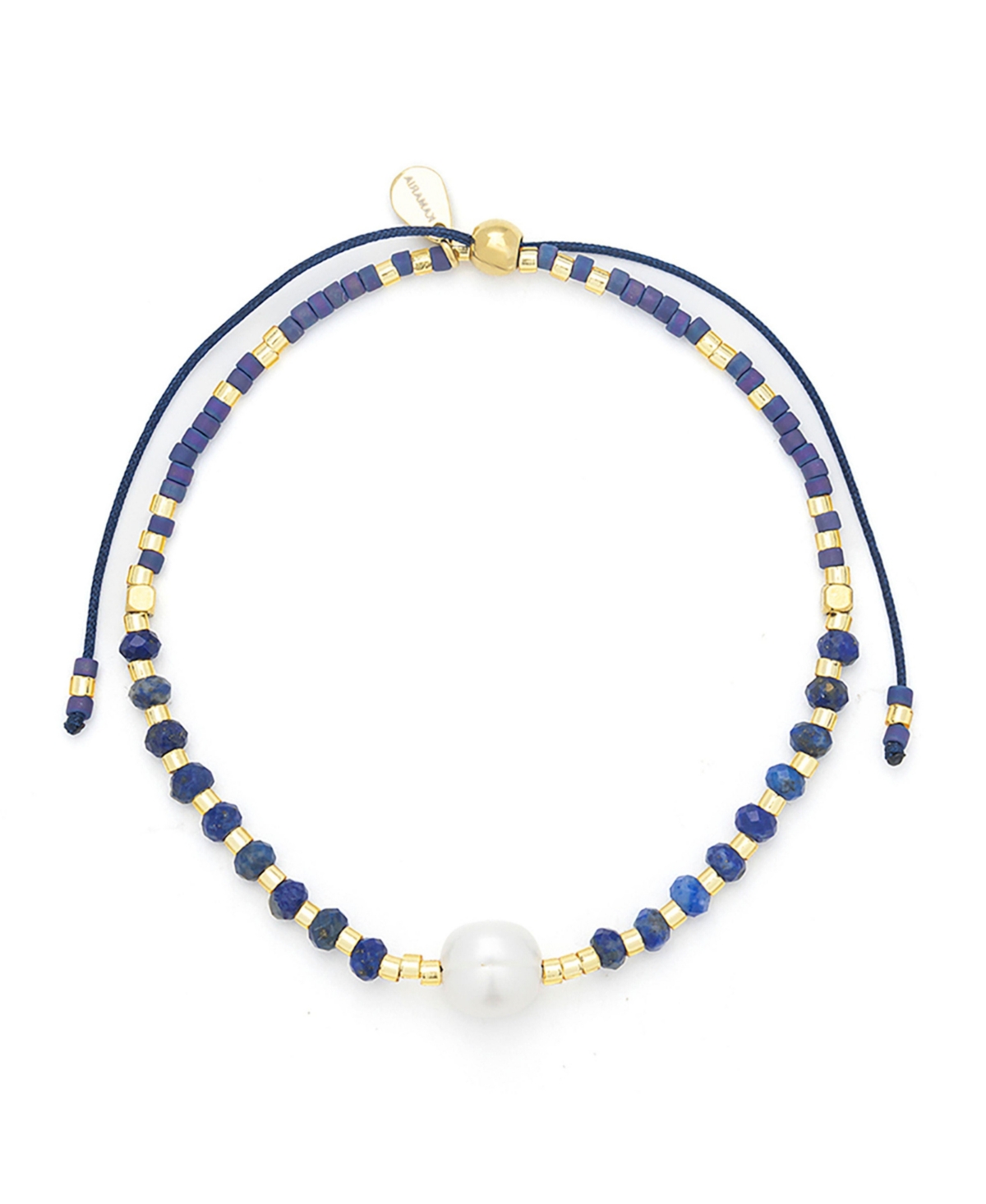 Click here for Lumira Mini Pearl Gemstone Adjustable Bracelet - B... prices