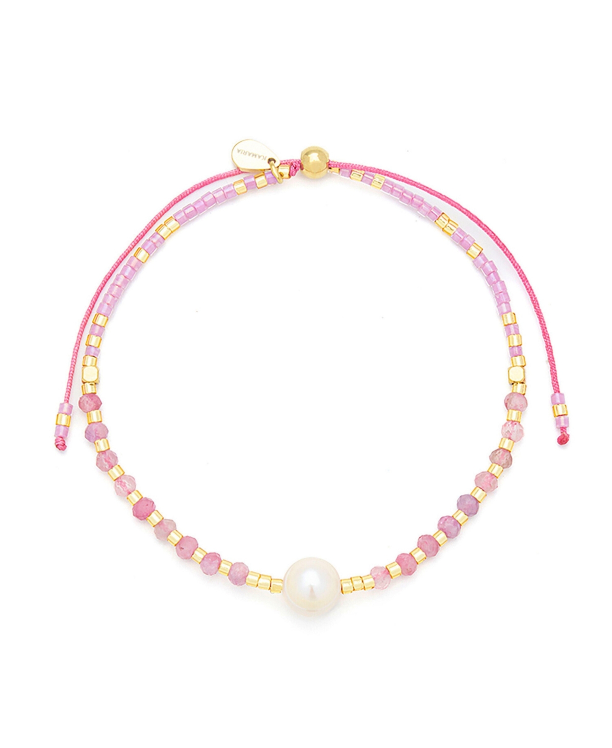 Click here for Lumira Mini Pearl Gemstone Adjustable Bracelet - P... prices