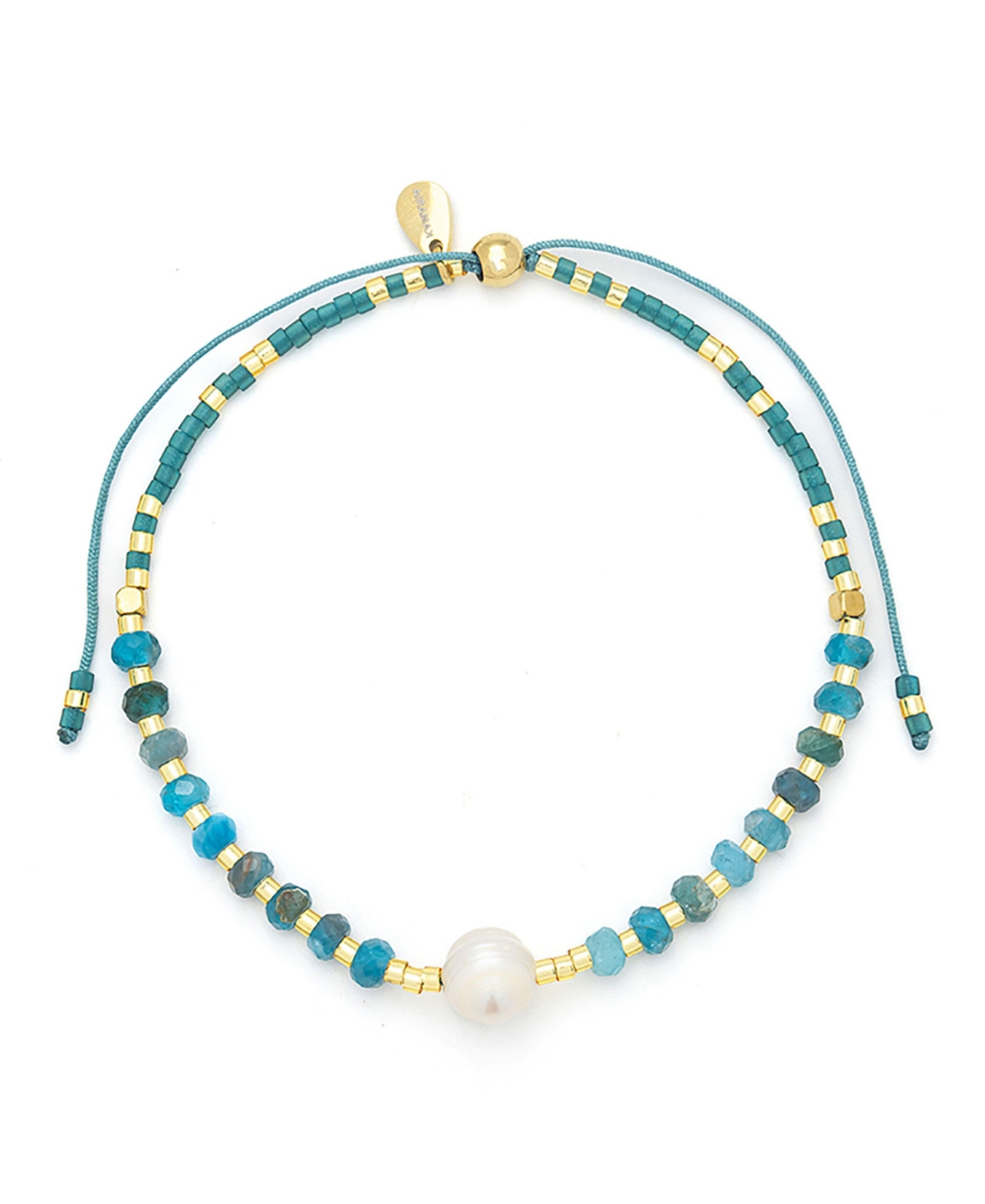 Click here for Lumira Mini Pearl Gemstone Adjustable Bracelet - B... prices