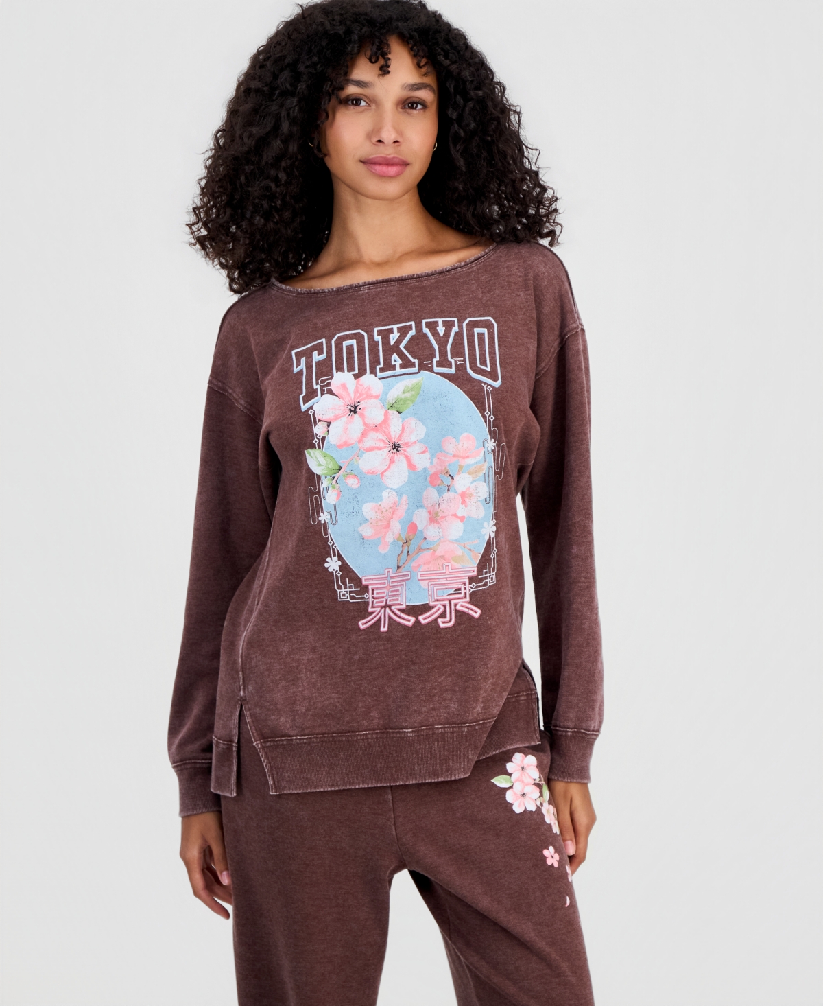 Click here for Rebellious One Juniors Tokyo Flower Mineral-Wash B... prices