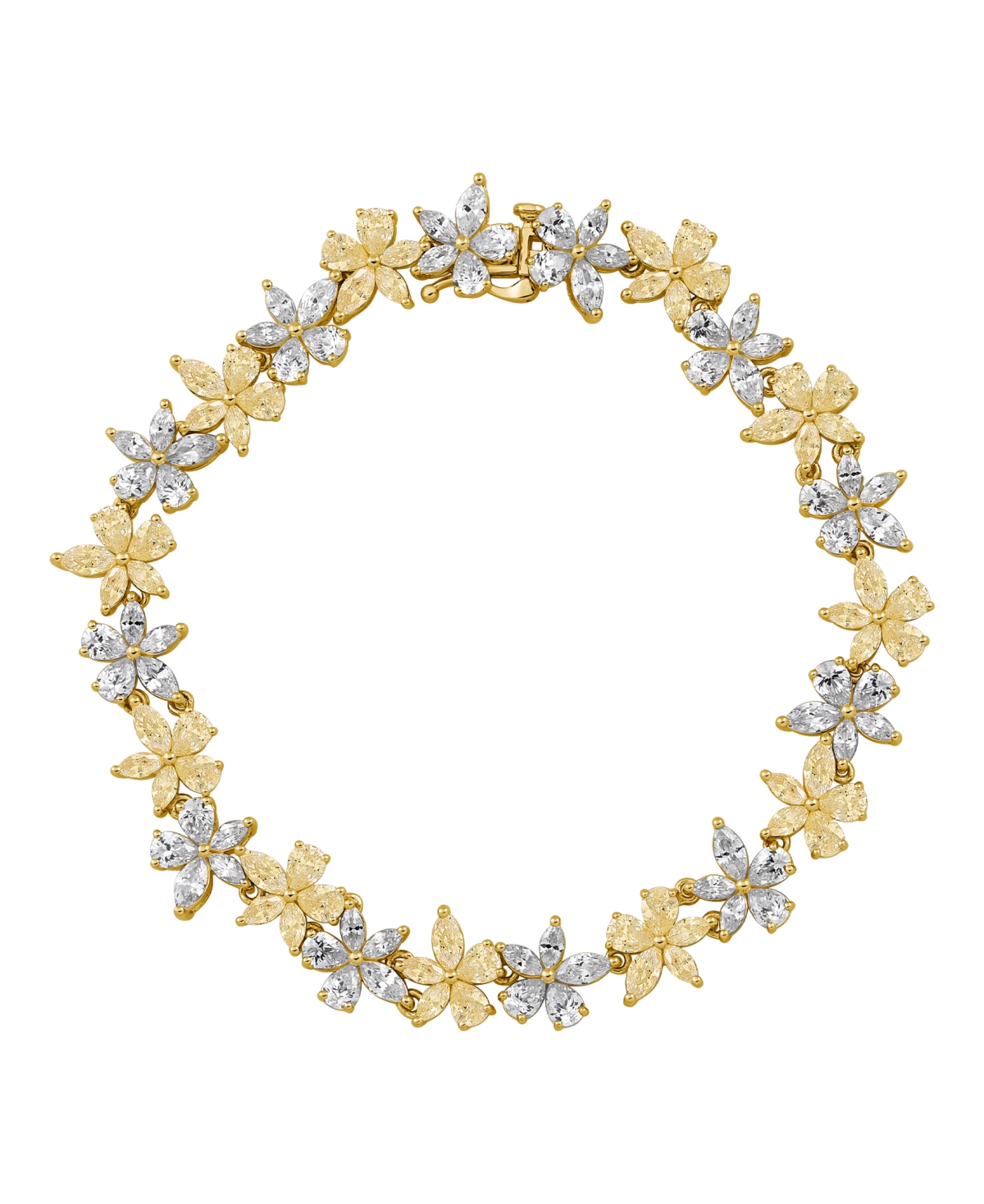 Click here for Arabella Yellow & White Cubic Zirconia Bracelet in... prices