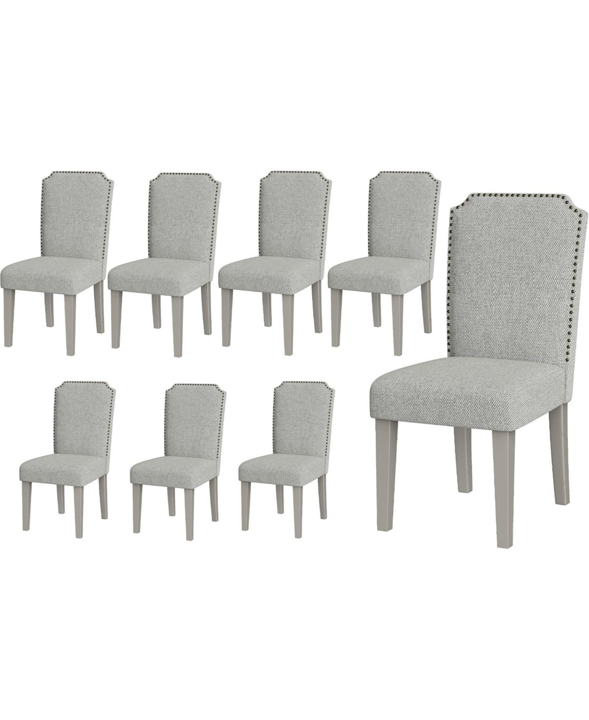 Click here for gaomon 8PCS Fabric Dining Chairs. Wood Legs. Padde... prices