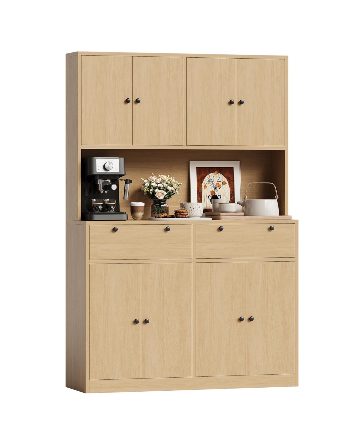 Click here for gaomon Tall Kitchen Pantry Cabinet with Charging S... prices