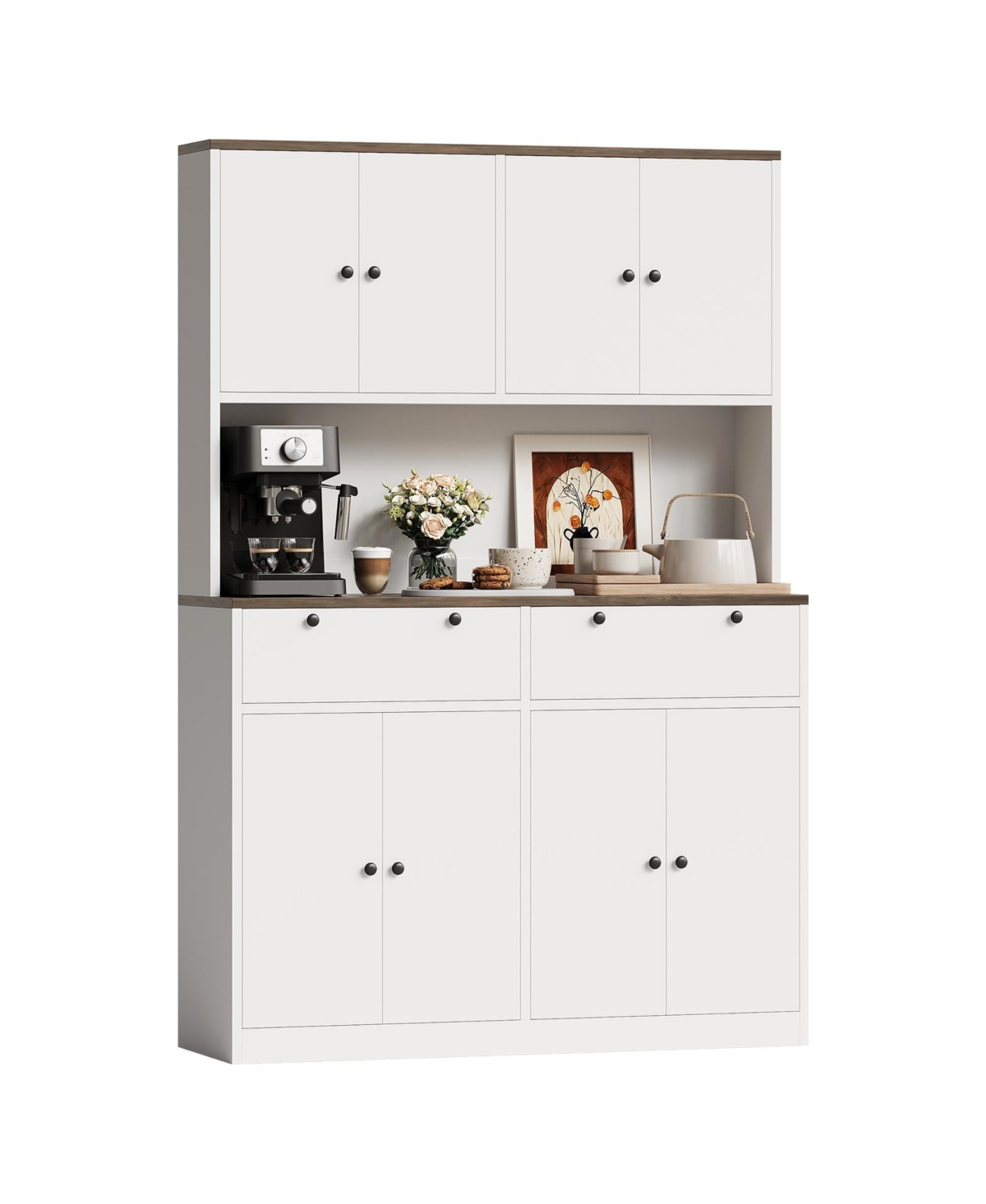 Click here for gaomon Tall Kitchen Pantry Cabinet with Charging S... prices
