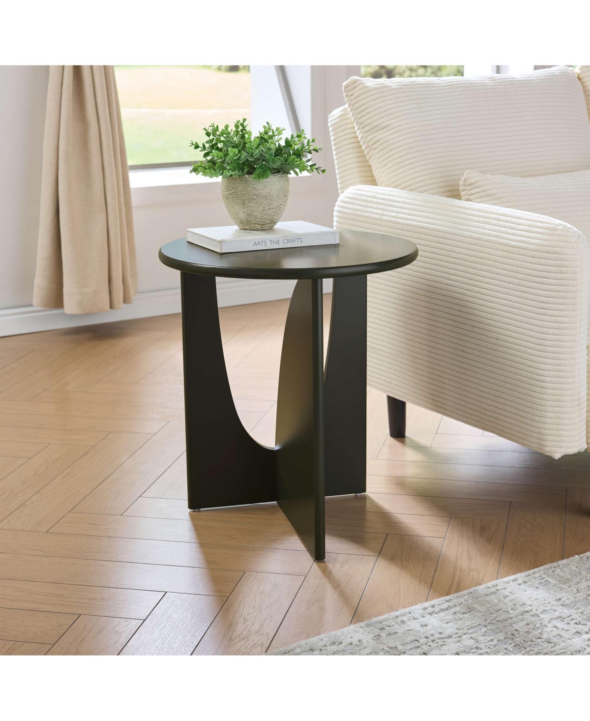 Click here for Kings Brand Furniture Round Side End Table - Woode... prices