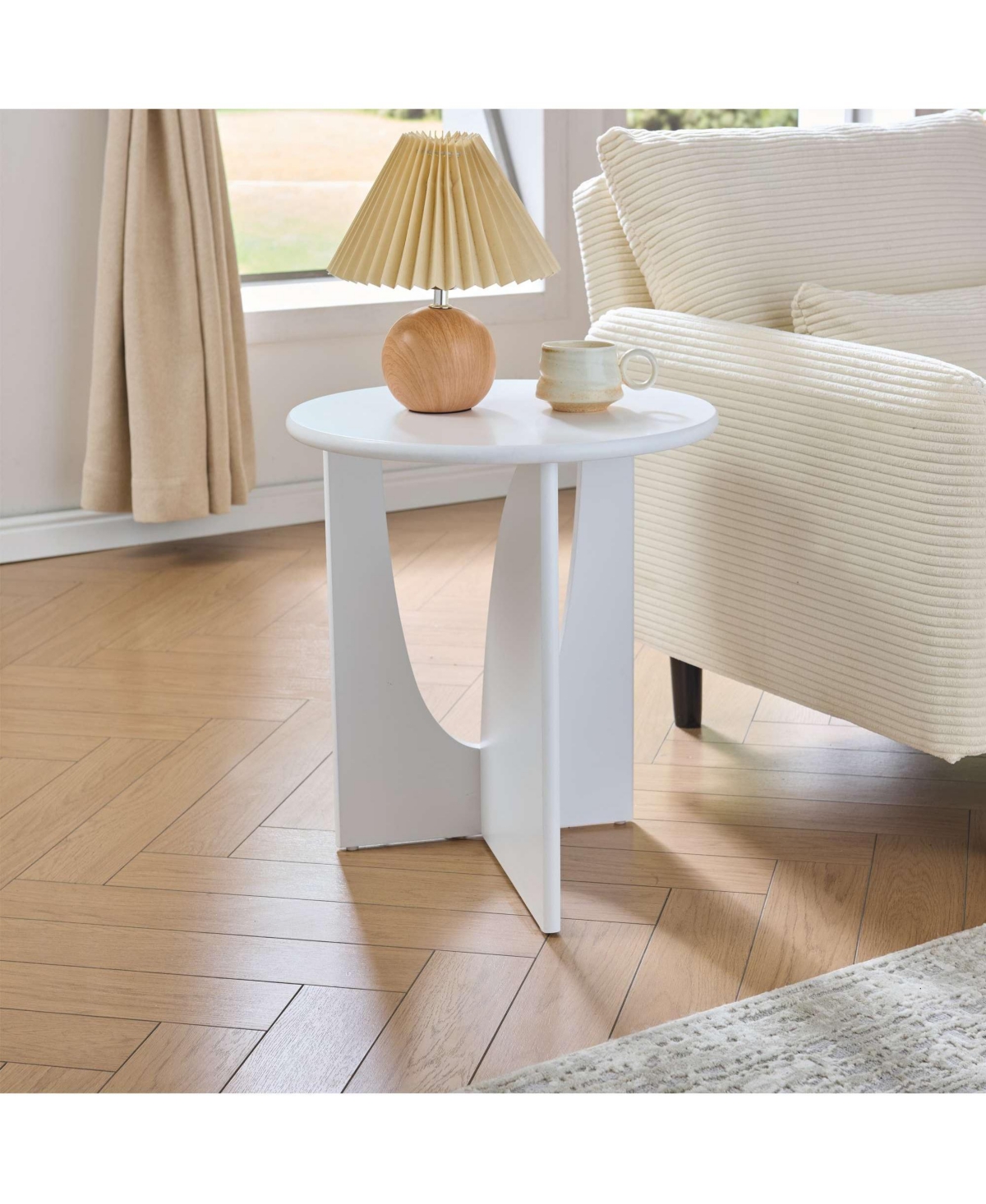Click here for Kings Brand Furniture Round Side End Table - Woode... prices