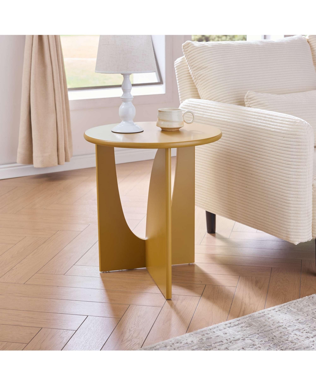 Click here for Kings Brand Furniture Round Side End Table - Woode... prices
