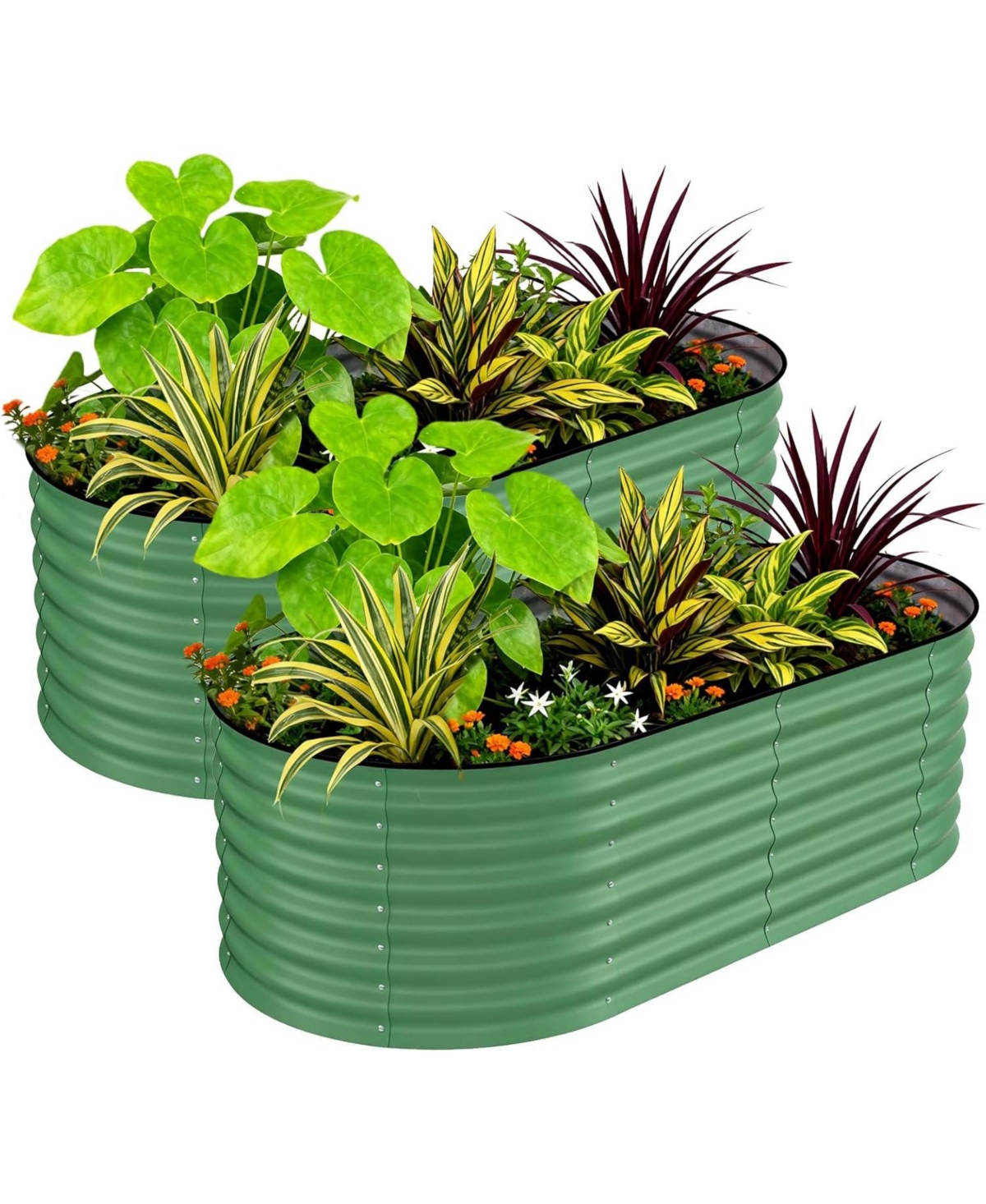Click here for Xo 2-Pack 6x3x2FT Galvanized Raised Garden Bed  Me... prices
