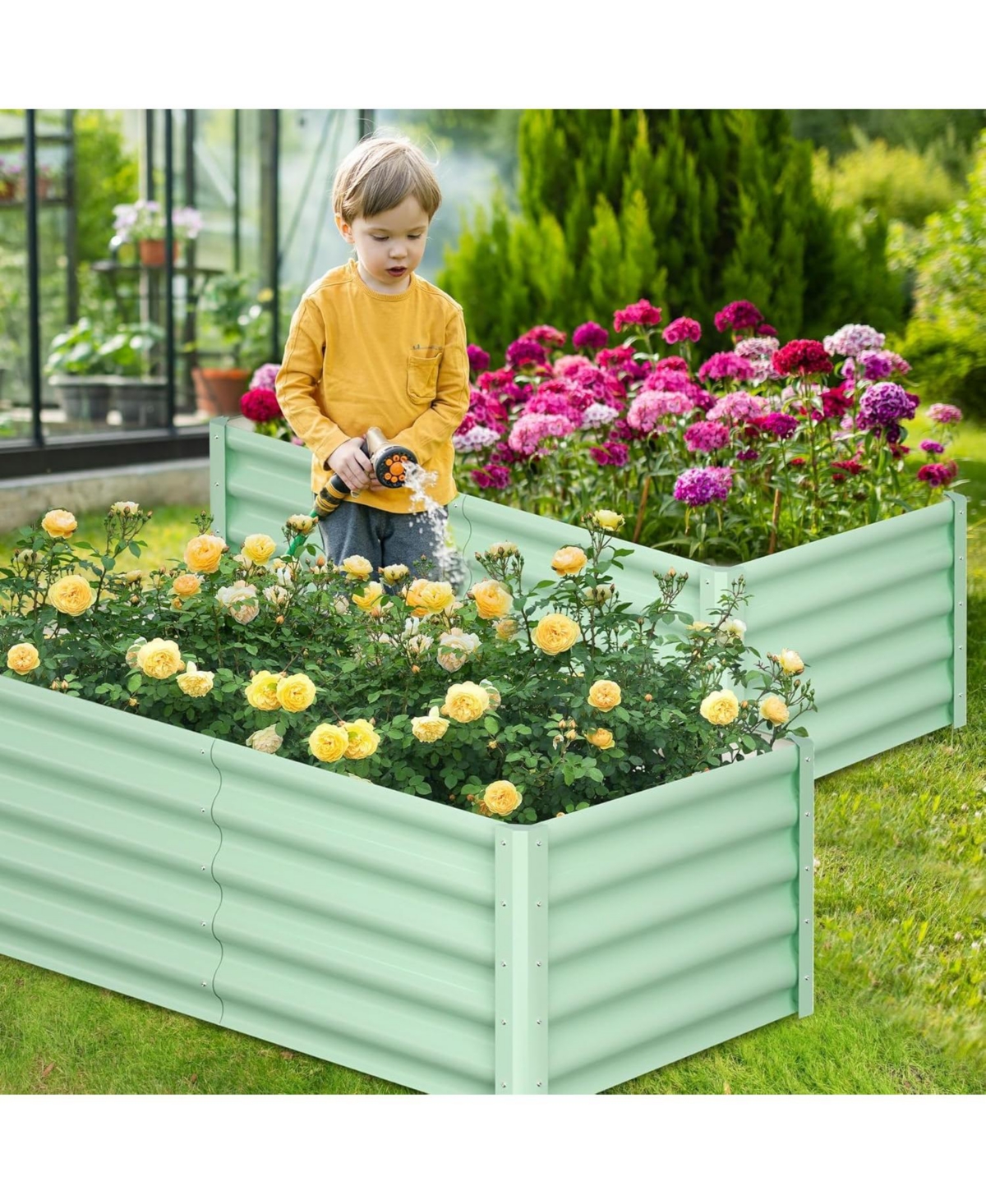 Click here for Xo 2-Pack 6x3x1.5FT Galvanized Raised Garden Bed... prices