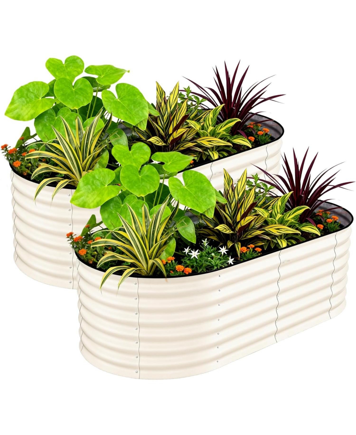 Click here for Xo 2-Pack 6x3x2FT Galvanized Raised Garden Bed  Me... prices