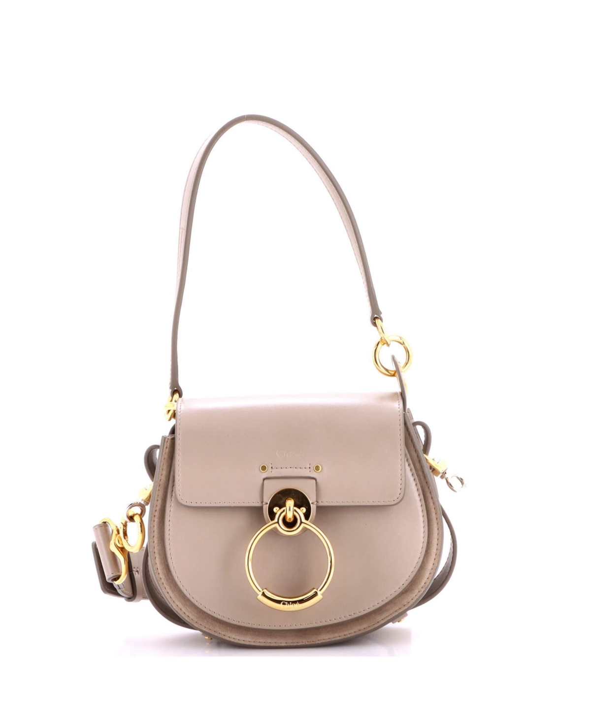 Click here for Pre-Owned Chloe Small Tess Bag Leather - Light Bei... prices