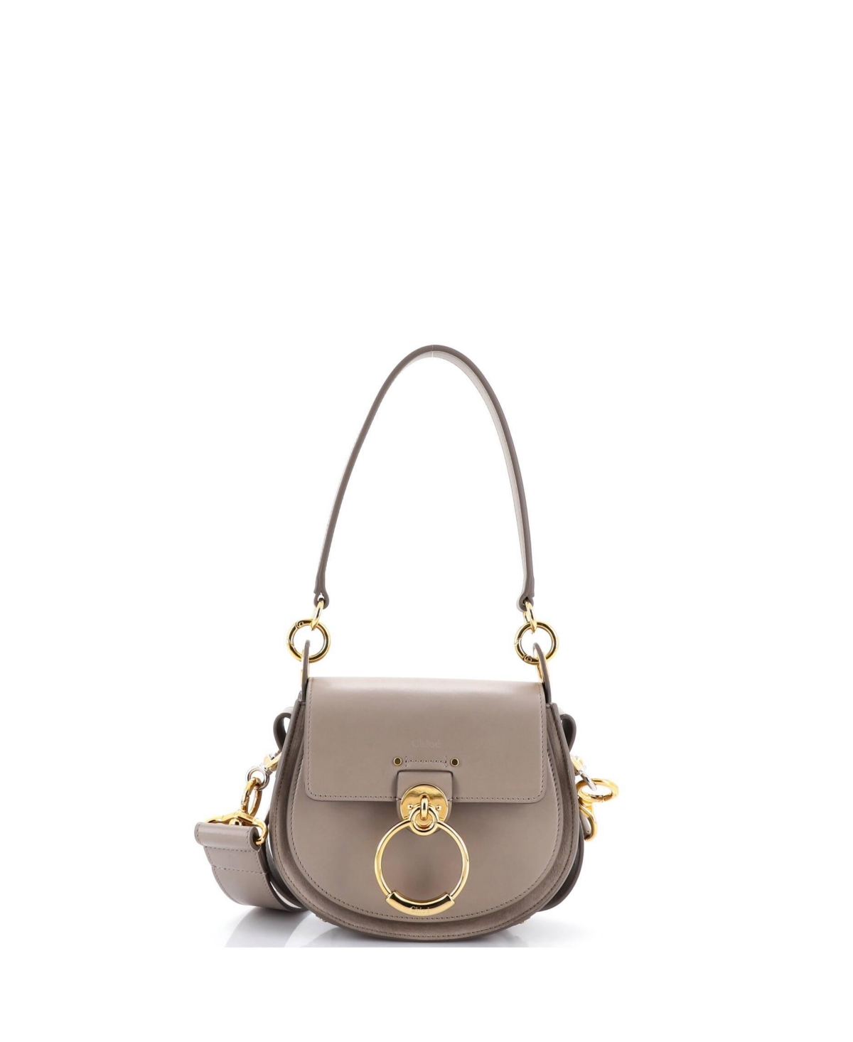 Click here for Pre-Owned Chloe Small Tess Bag Leather - Light Bei... prices