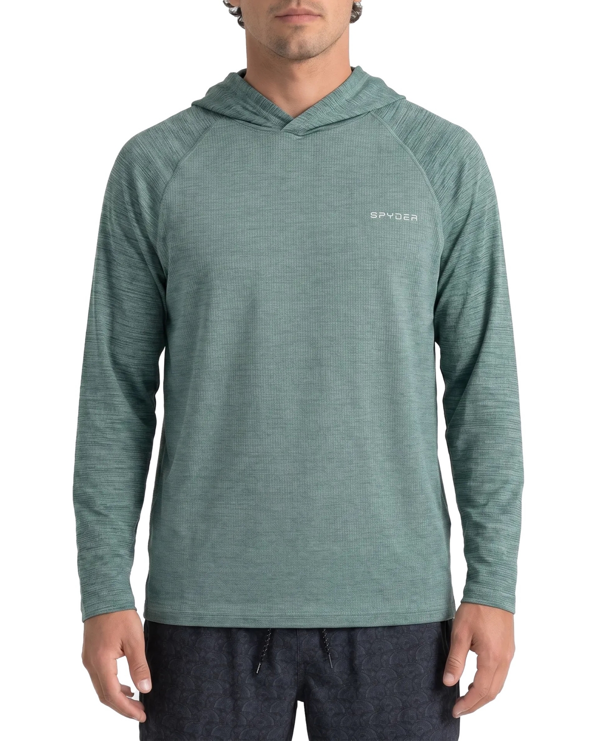Click here for Spyder Mens Birdseye Heather Hooded Long-Sleeve Ra... prices