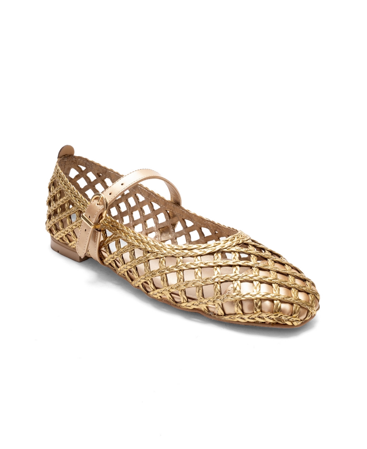 Click here for Prologue Shoes Womens Doux Woven Ballet Flat - Gol... prices