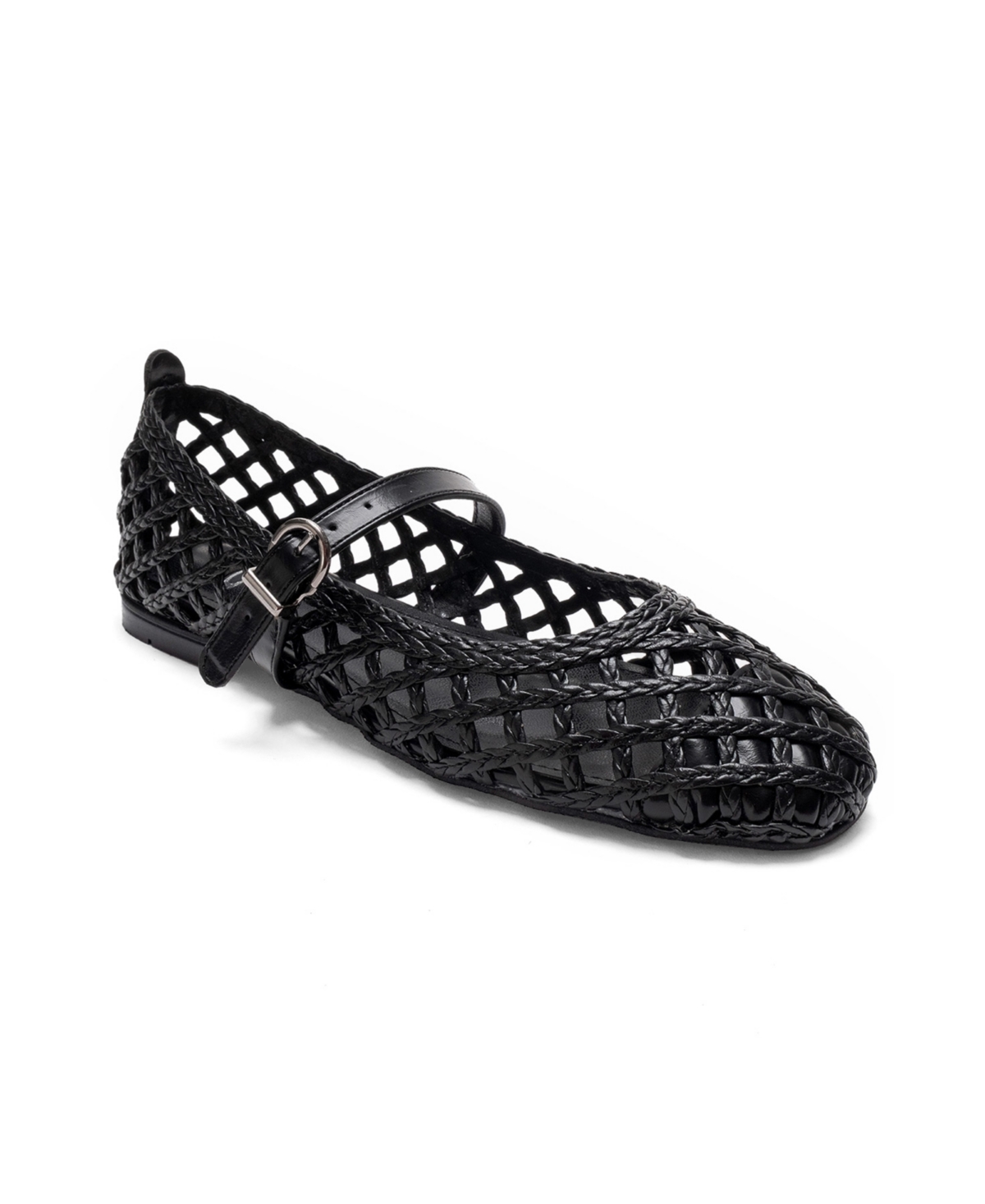 Click here for Prologue Shoes Womens Doux Woven Ballet Flat - Bla... prices