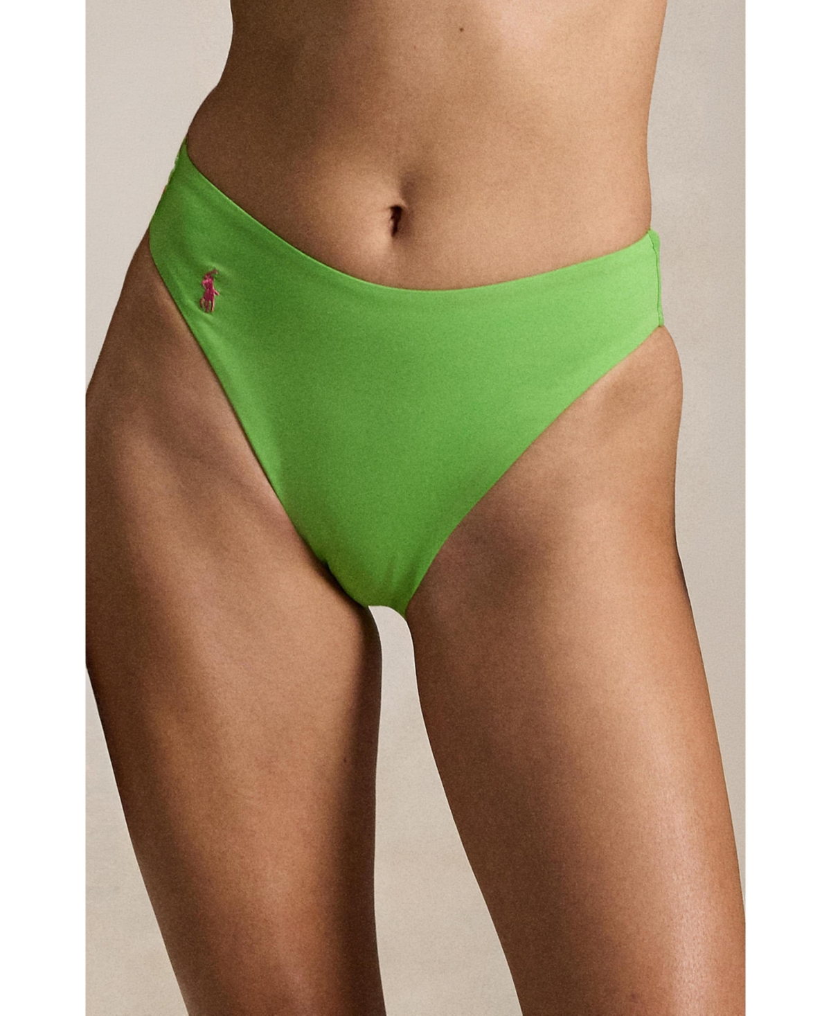 Click here for Polo Ralph Lauren Womens High Leg Scoop Bikini Swi... prices