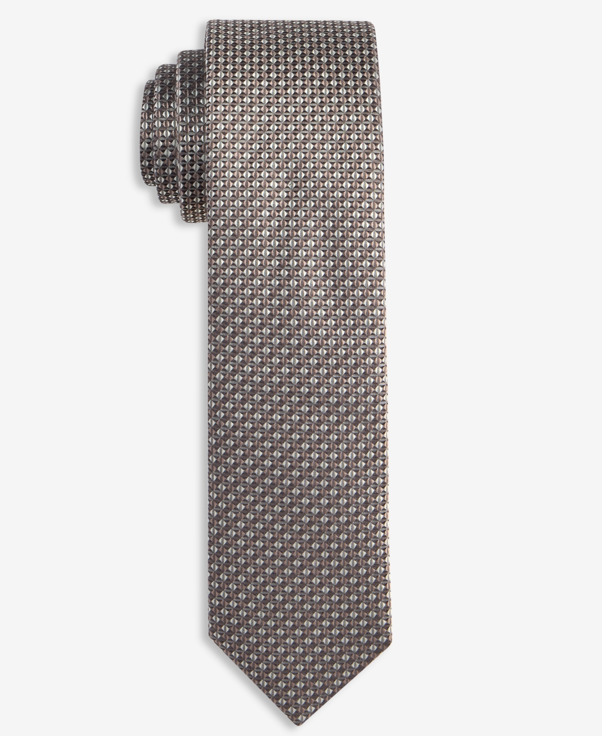 Click here for Boss by Hugo Boss Mens Neat Silk Skinny Tie - Beig... prices