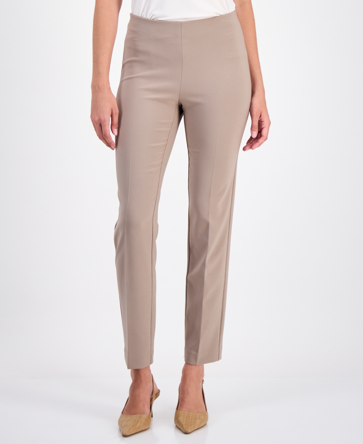 Click here for Anne Klein Womens Hollywood Pull-On Slim Pants - N... prices