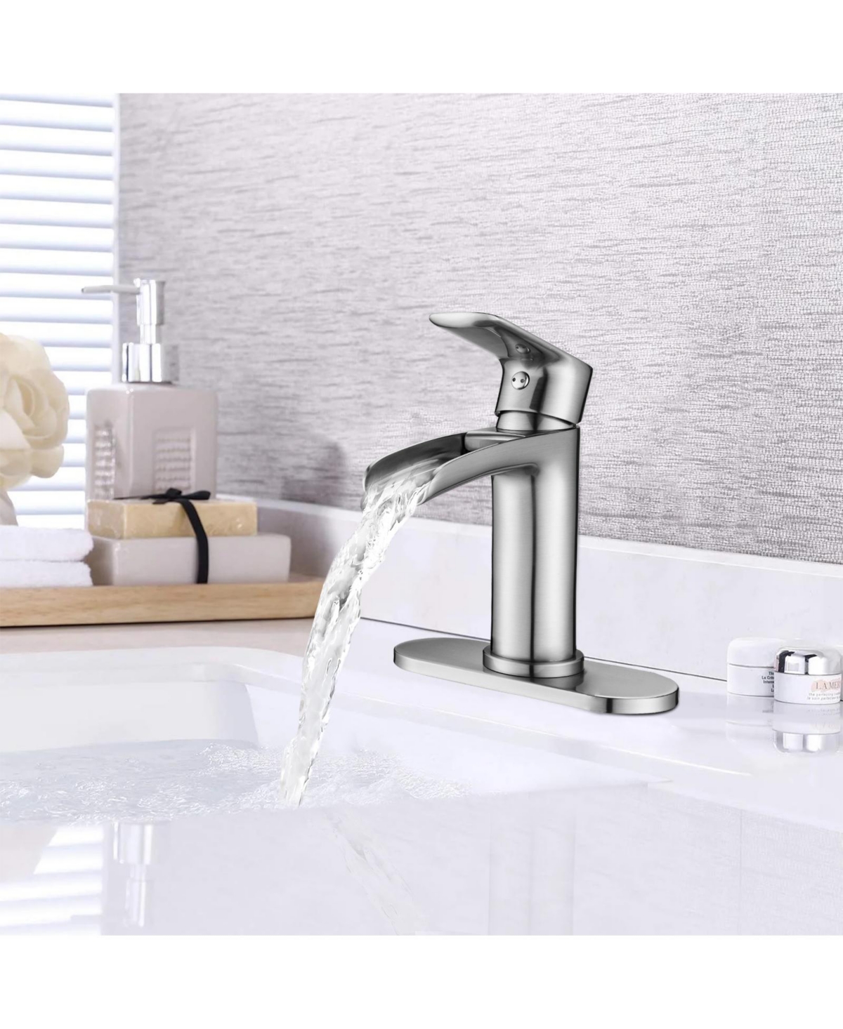 Click here for Phying Waterfall Bathroom Faucet Single Handle Bat... prices