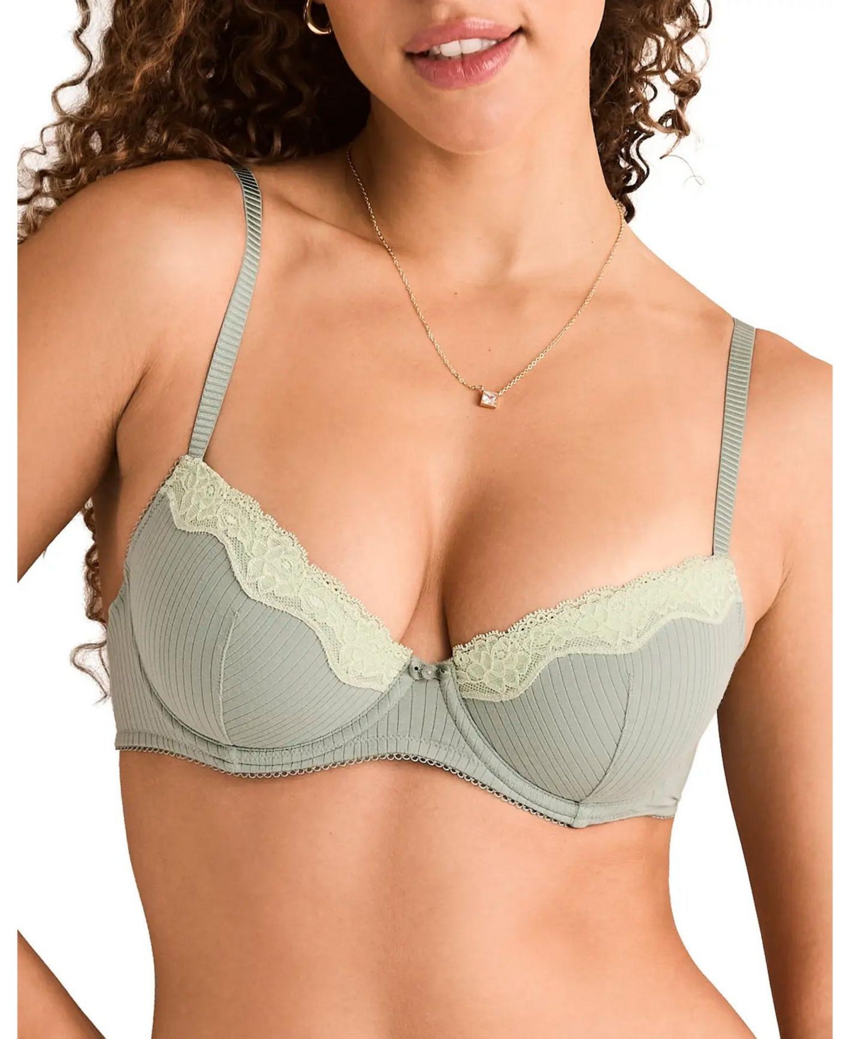 Click here for Adore Me Womens Lilou Contour Demi Bra - Medium gr... prices