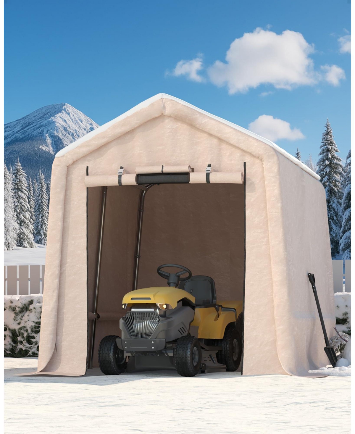 Click here for Outdoor Portable Storage Shed With Roll Up Door Ve... prices