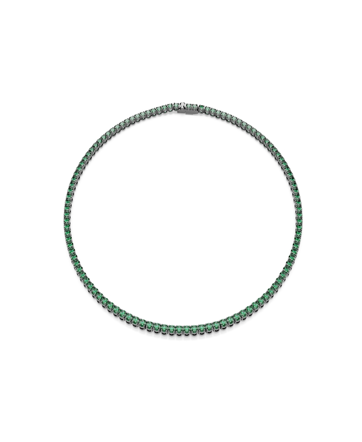 Click here for Swarovski Ruthenium-Plated Matrix Tennis Necklace... prices