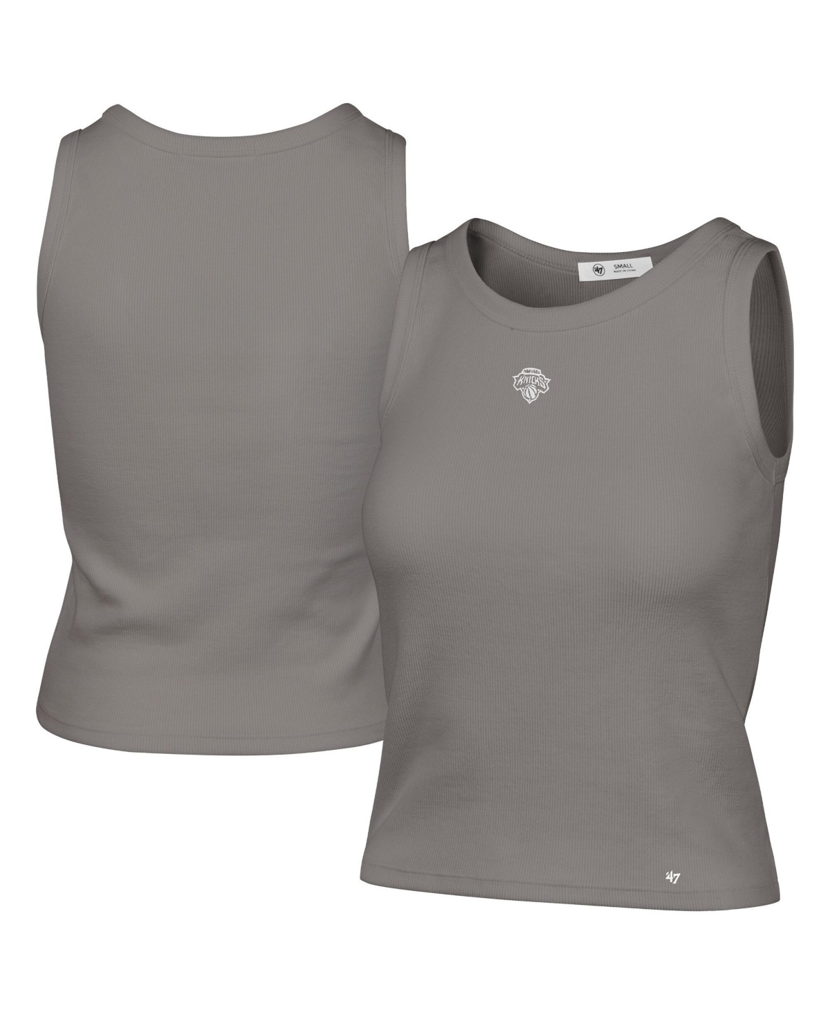 Click here for 47 Brand Womens Gray New York Knicks Cropped Skyho... prices