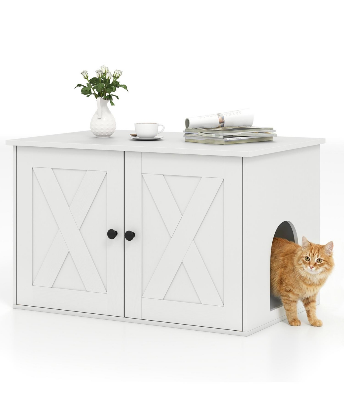Click here for Cozito Hidden Cat Litter Box Enclosure Furniture w... prices