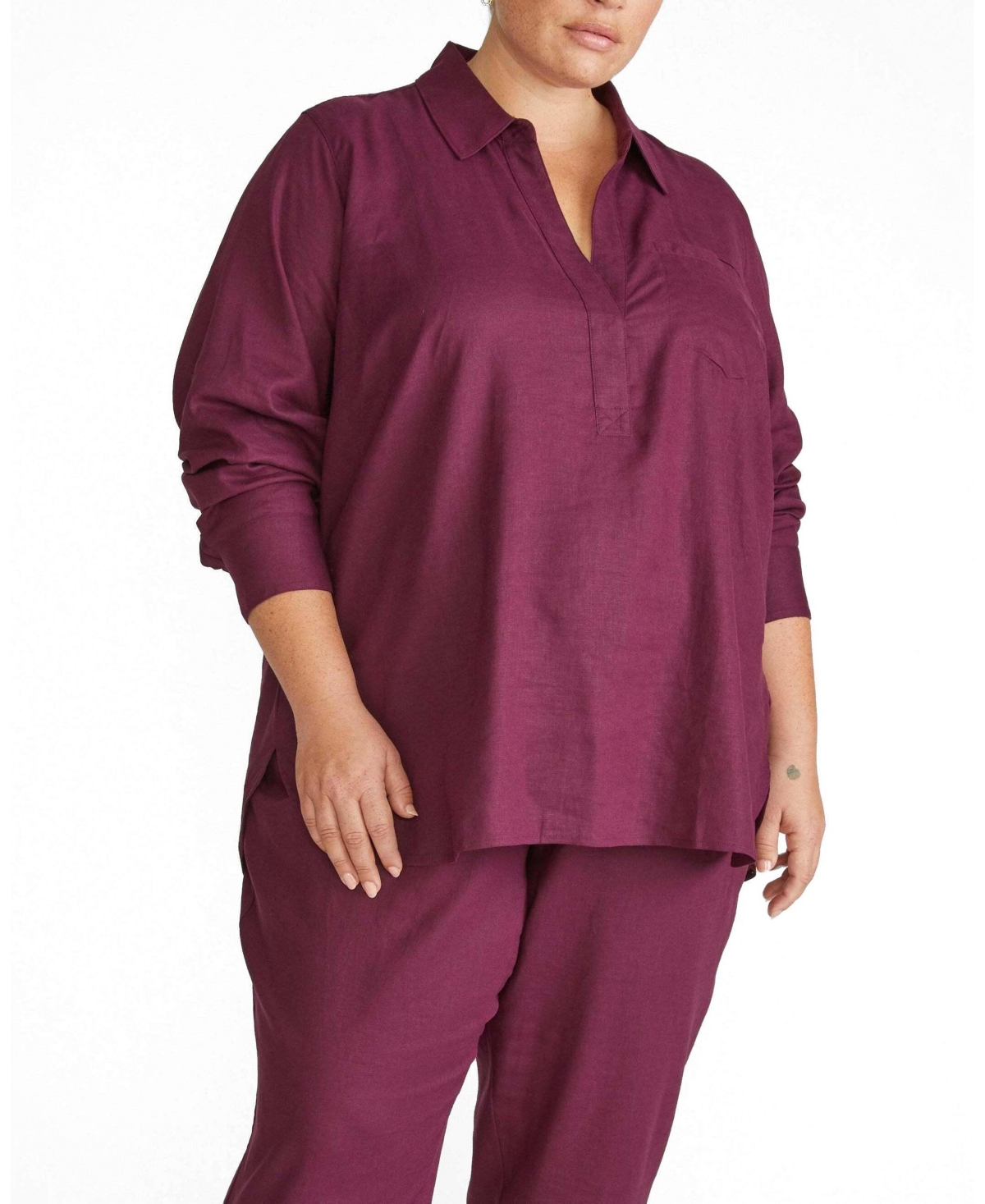 Click here for Universal Standard Plus Size Button Back Stretch C... prices