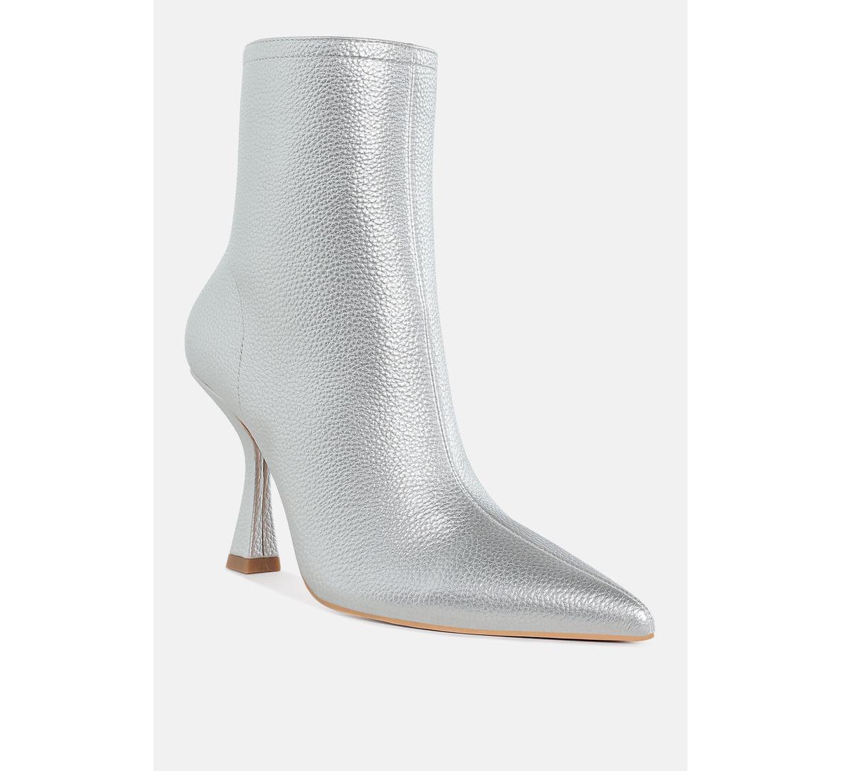 Click here for Rag & Co Womens Tentia Metallic Pleather Spool Hee... prices