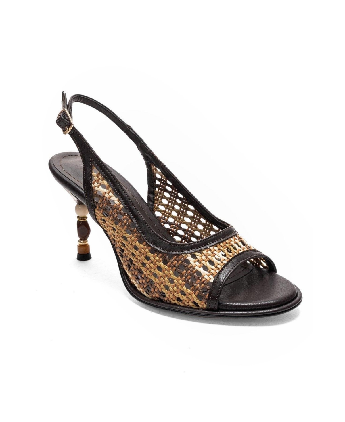 Click here for Prologue Shoes Soven Stiletto Sandal - Brown prices