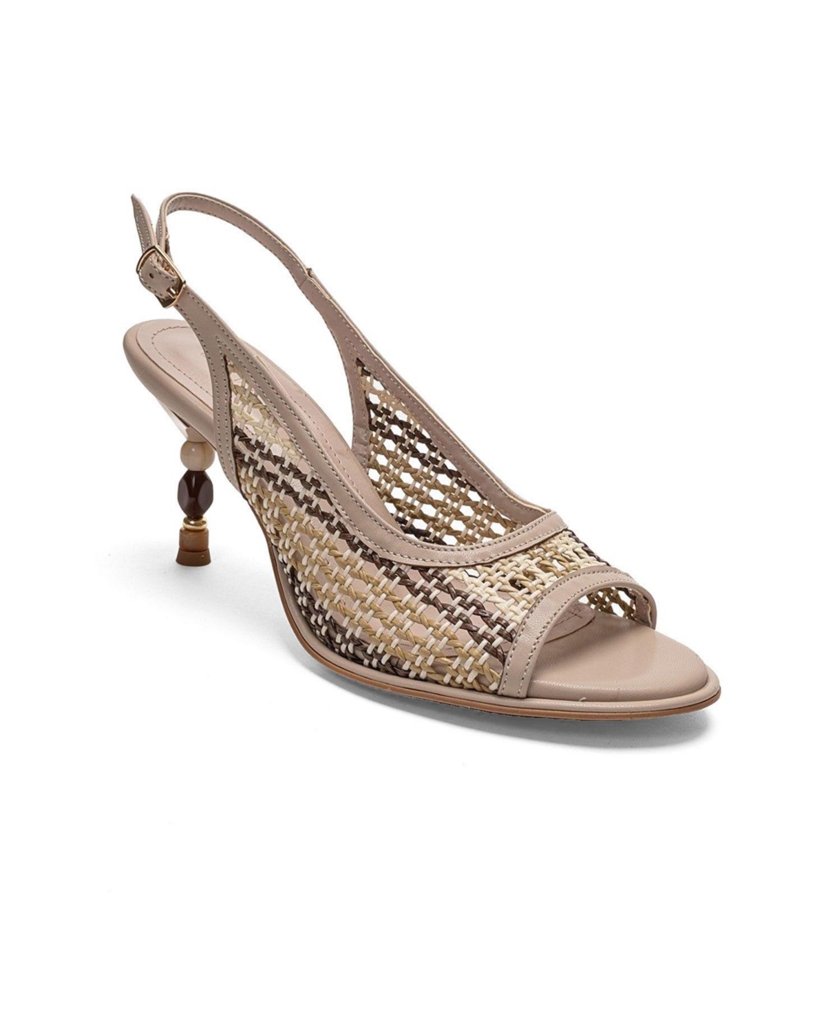 Click here for Prologue Shoes Soven Stiletto Sandal - Beige prices