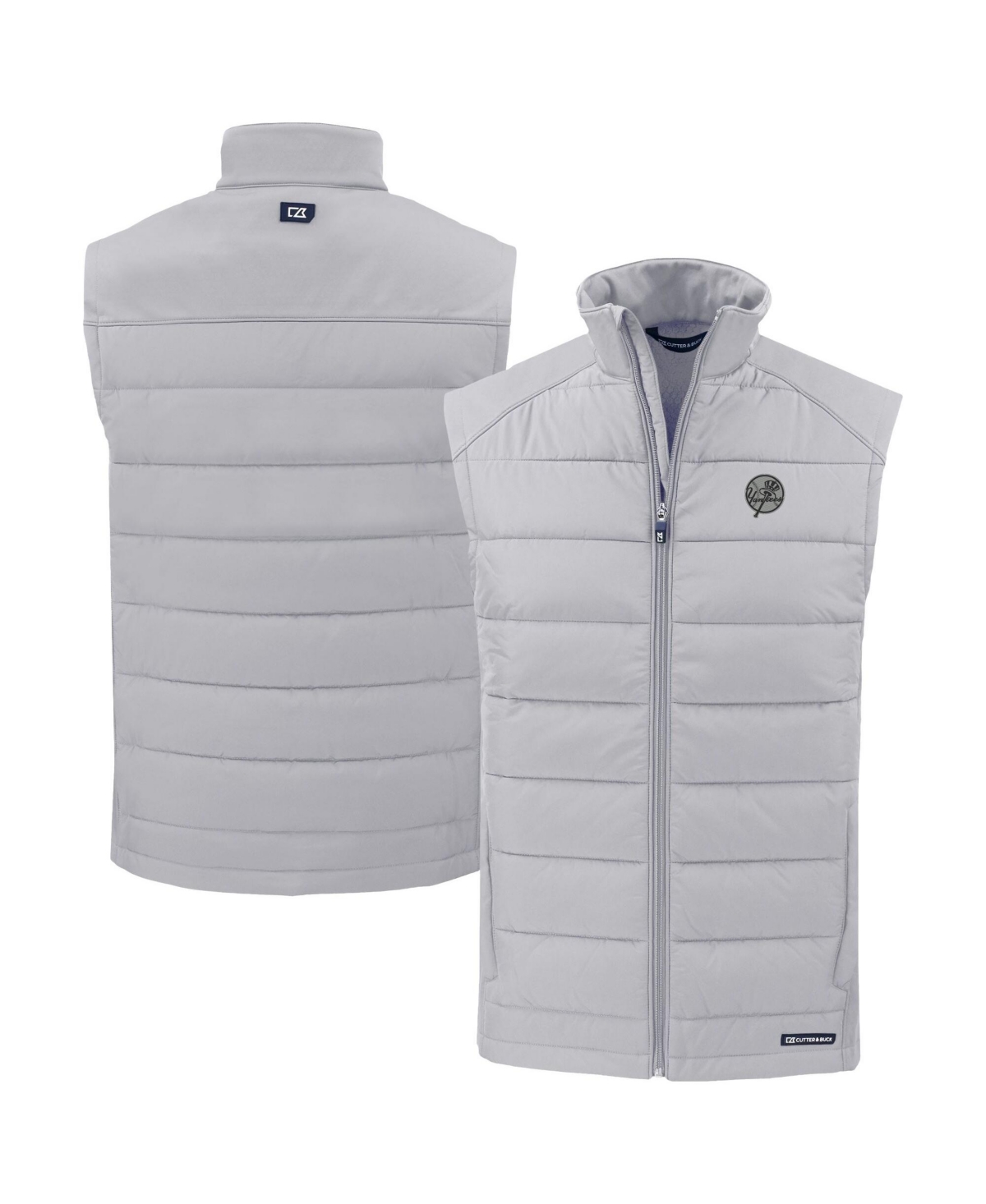 Click here for Cutter & Buck Mens Gray New York Yankees Evoke Hyb... prices
