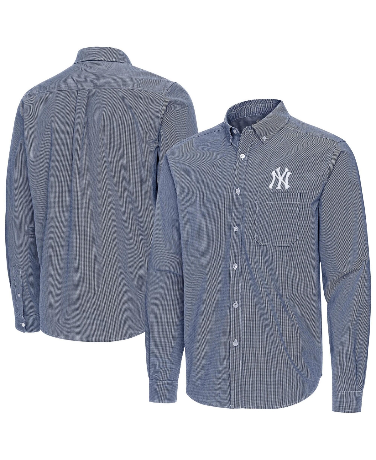 Click here for Antigua Mens Navy New York Yankees Porter Woven Lo... prices