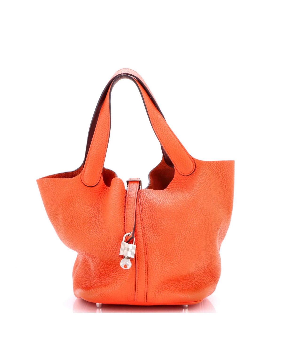 Click here for Pre-Owned HERMES Mm Eclat Picotin Lock Bag Clemenc... prices