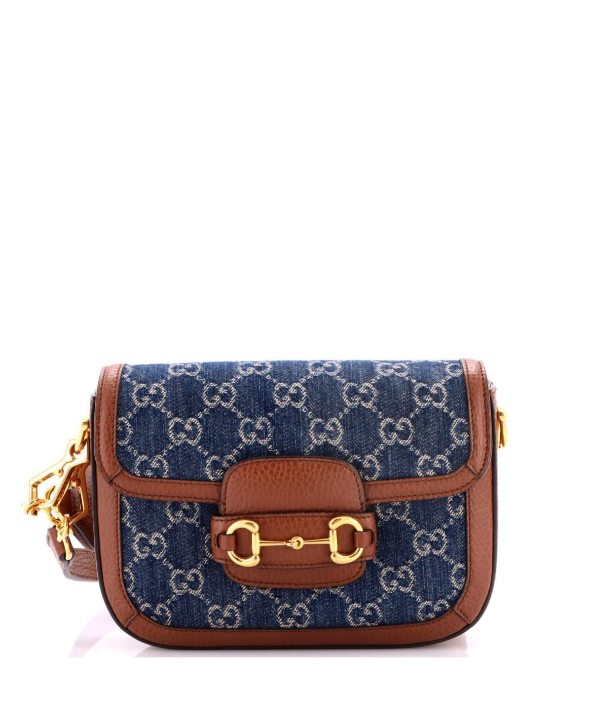 Click here for Pre-Owned Gucci Mini Horsebit 1955 Shoulder Bag Gg... prices