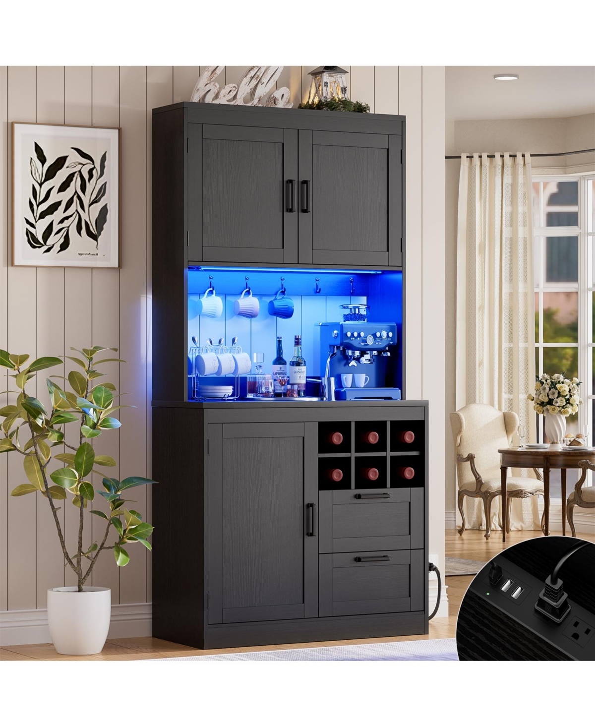 Click here for Aheaplus 31.5-Inch Kitchen Pantry with Charging St... prices