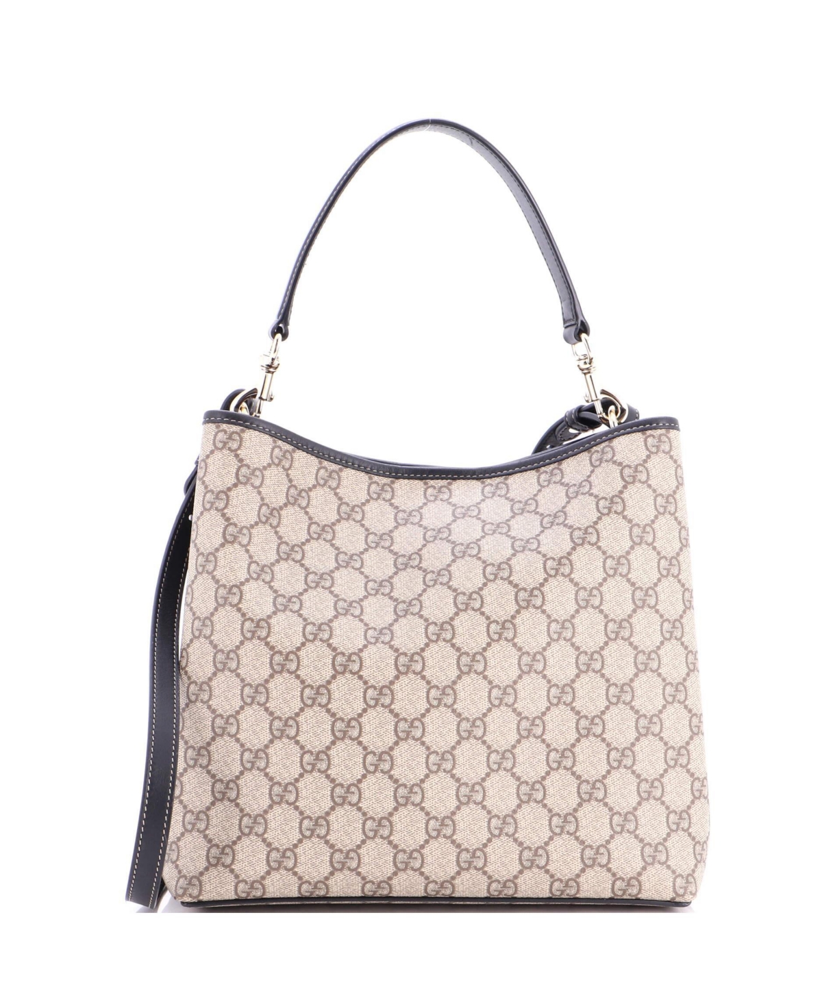 Click here for Pre-Owned Gucci Medium Gg Emblem Bucket Bag Gg Coa... prices