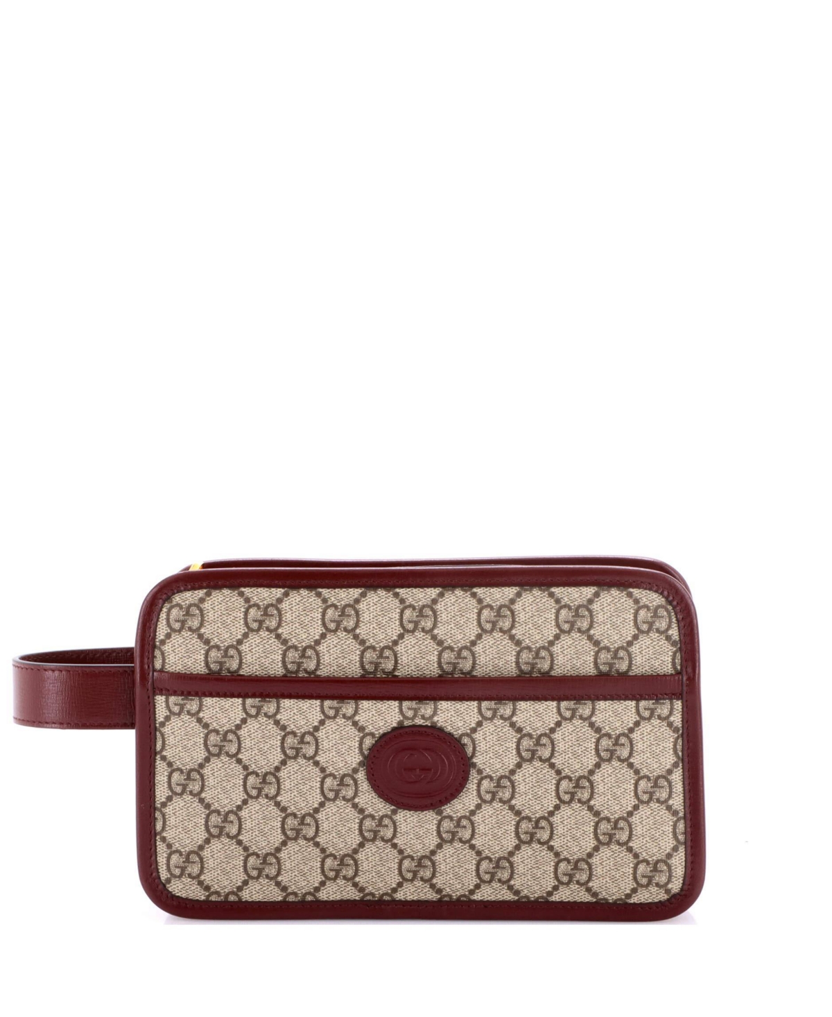 Click here for Pre-Owned Gucci Interlocking G Travel Pouch Gg Coa... prices