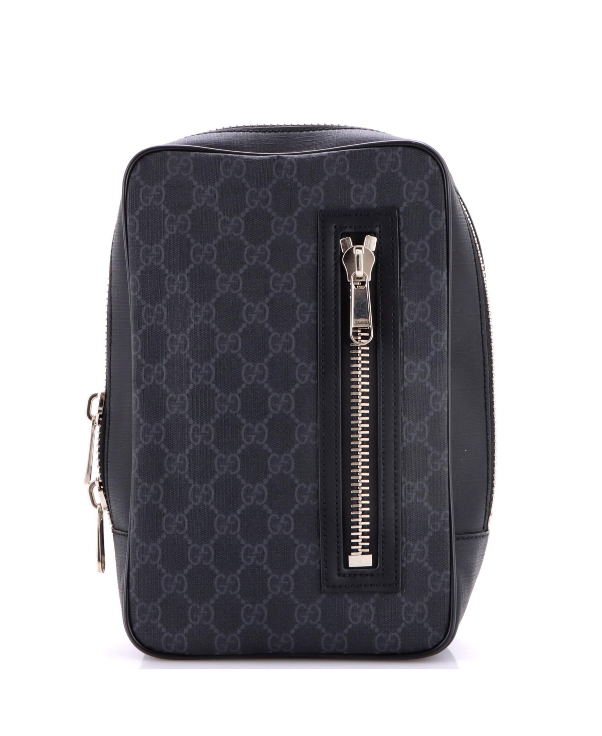 Click here for Pre-Owned Gucci Small Soft Zip Sling Bag Gg Coated... prices