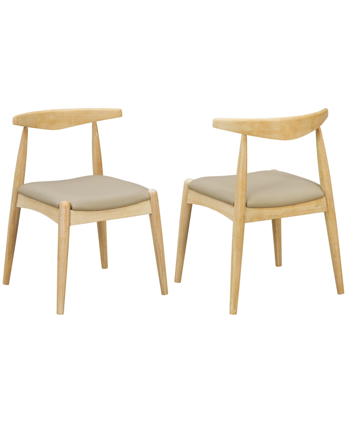 Click here for Clihome Set of 2 Rubberwood Dining Chairs  Ergonom... prices