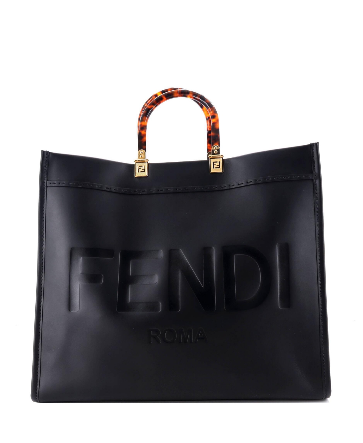 Click here for Pre-Owned Fendi Large Sunshine Shopper Tote Leathe... prices