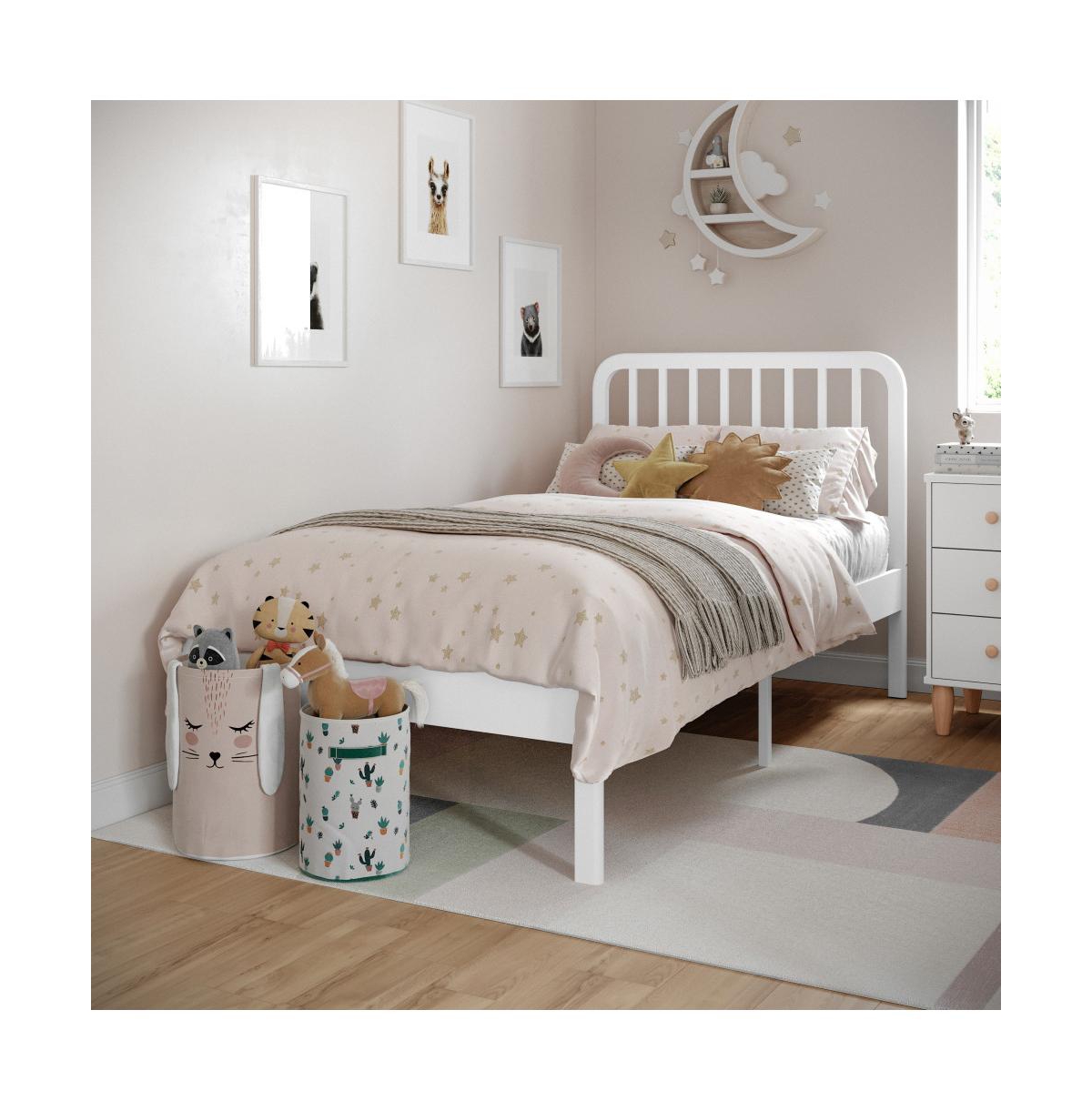 Click here for Platform Bed Frame with Wood Slat Headboard and Fo... prices