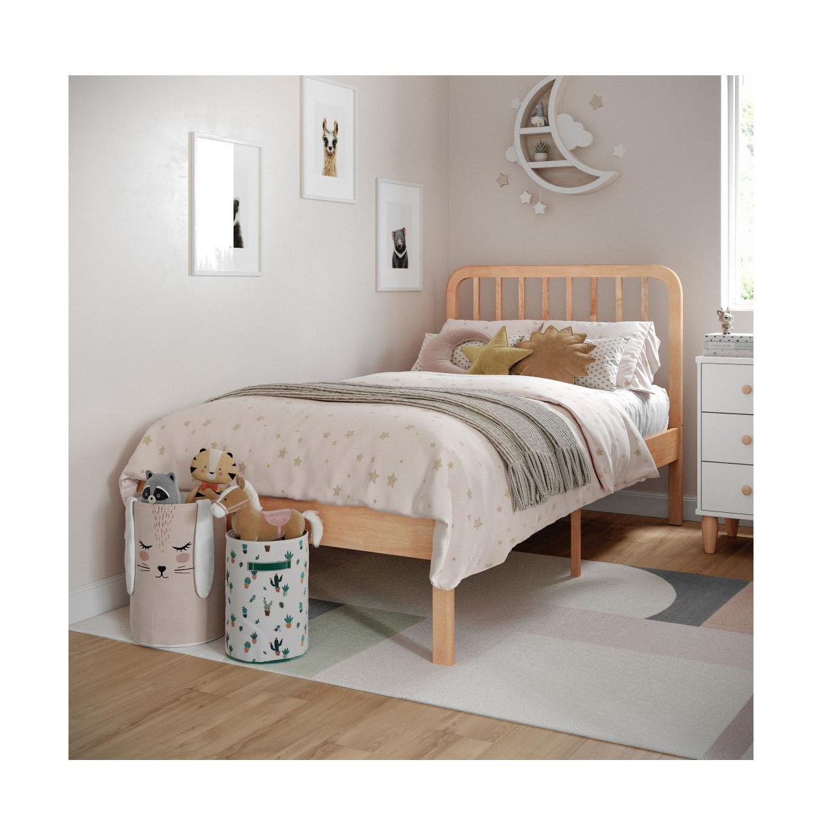 Click here for Platform Bed Frame with Wood Slat Headboard and Fo... prices