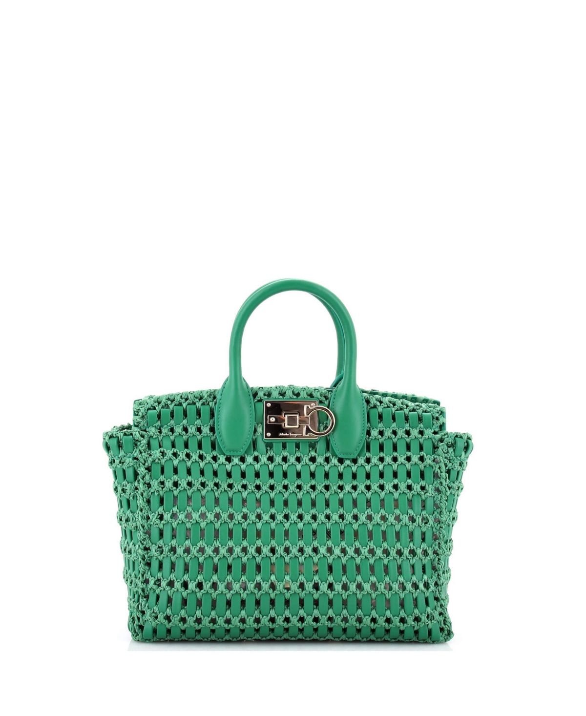 Click here for Pre-Owned Salvatore Ferragamo Medium Studio Box Sa... prices
