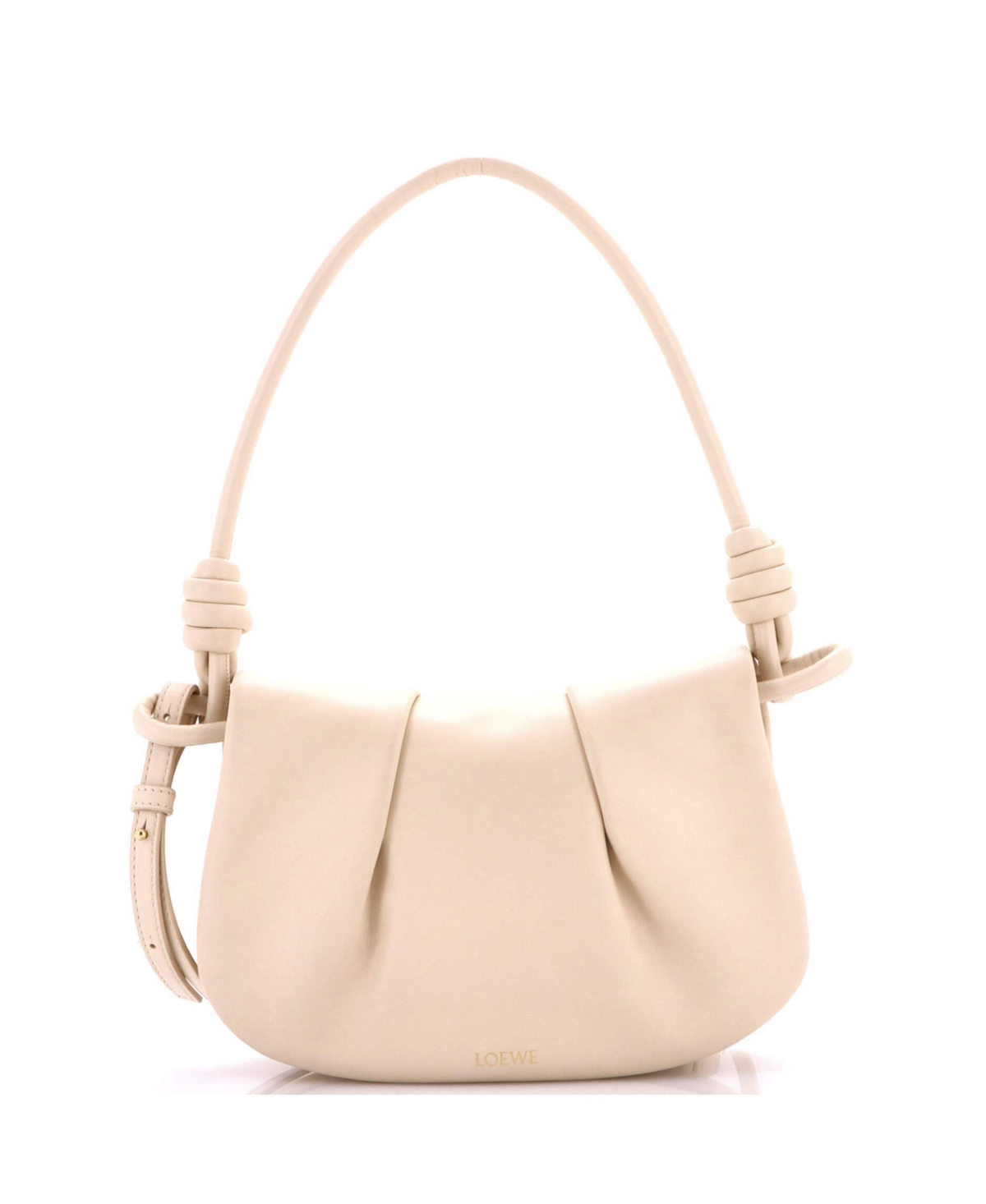 Click here for Pre-Owned Loewe Paseo Shoulder Bag Leather - Natur... prices