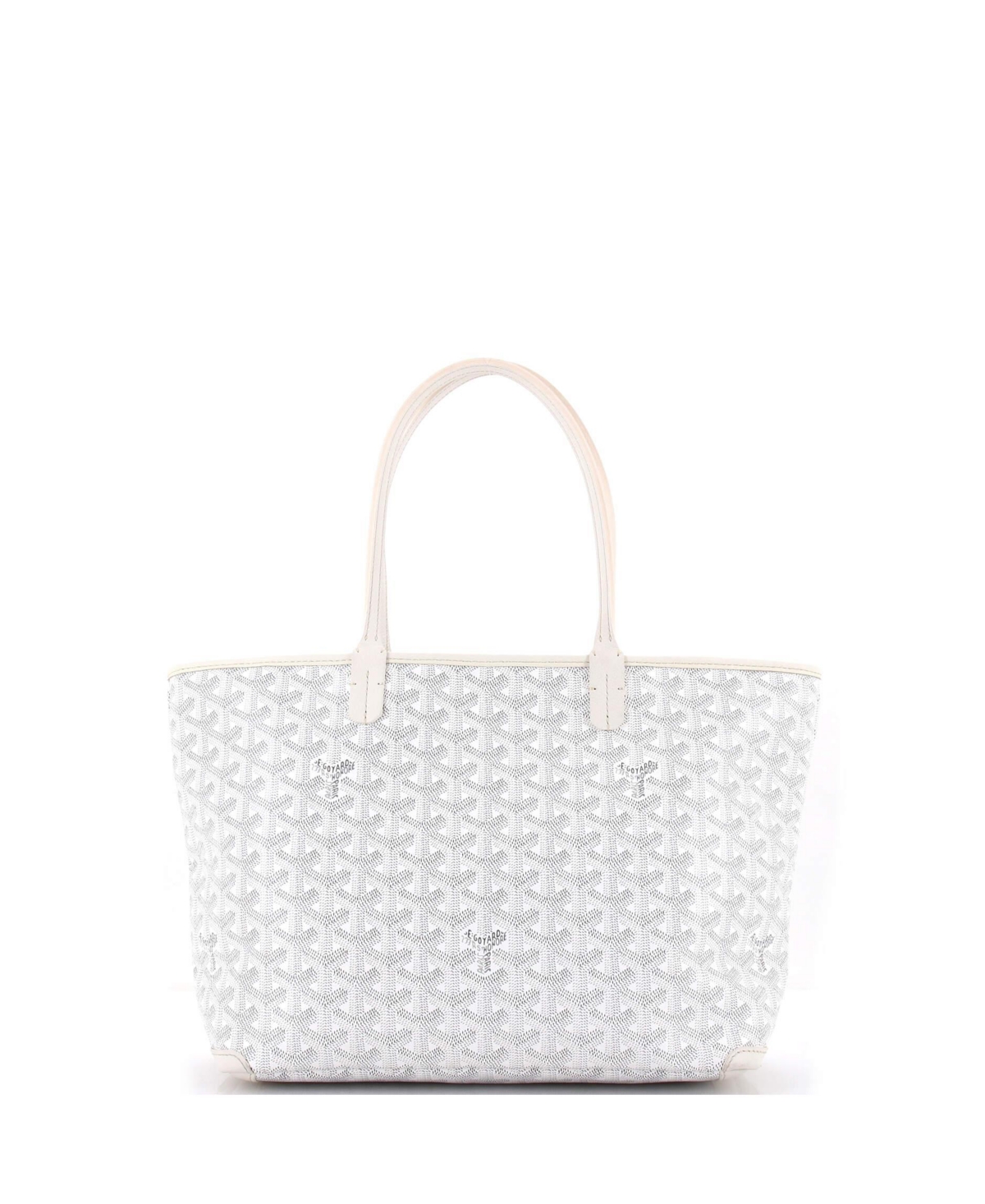 Click here for Pre-Owned Goyard Pm Artois Tote Coated Canvas - Wh... prices