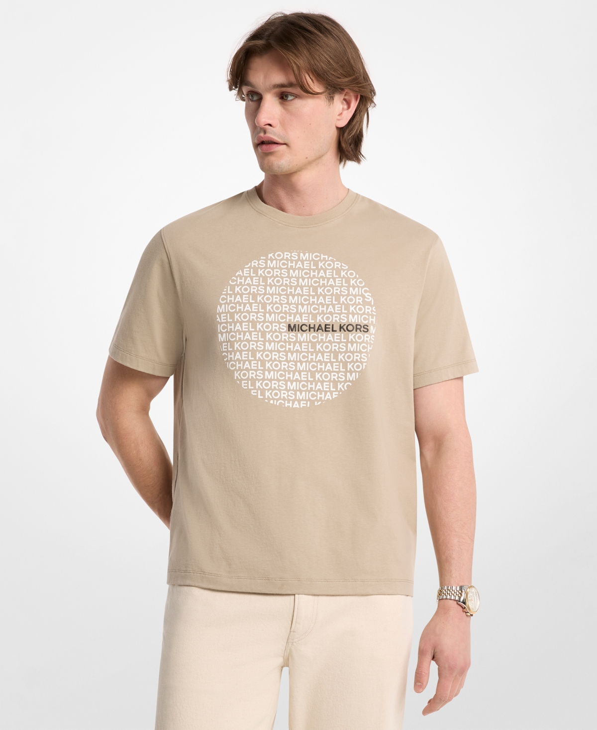 Click here for Michael Kors Mens Printed Lettering Circle T-Shirt... prices